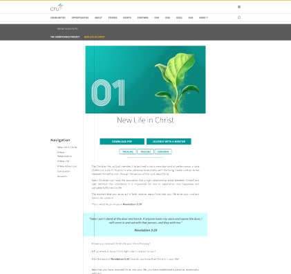New Life in Christ | Cru Philippines